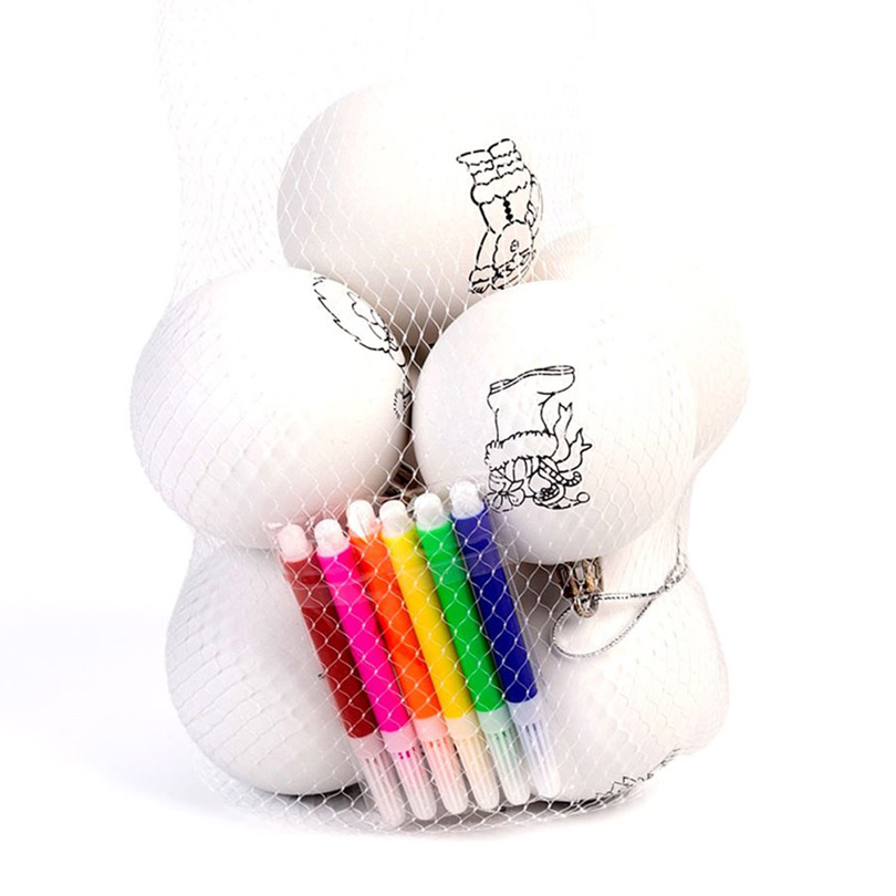 Globuri de colorat pentru Bradul de Crăciun, set 8 bucăţi, carioci ...