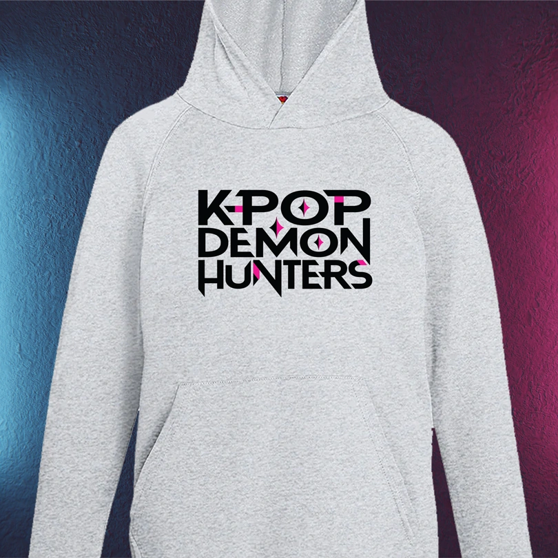 Hanorac KPop Demon Hunters Huntrix fără fermoar, cu glugă și buzunar ...